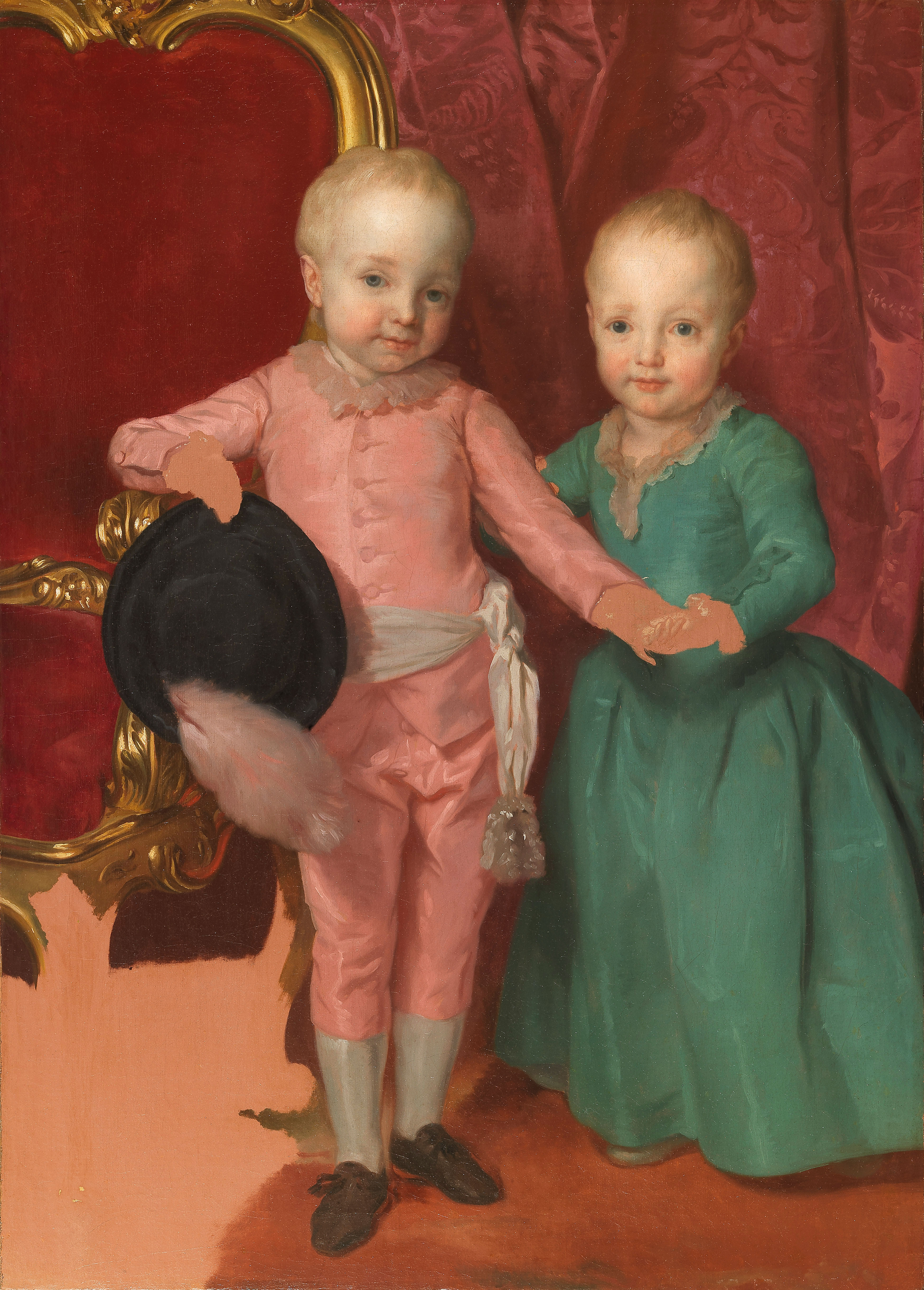 Double portrait of the Archdukes Ferdinand and Maria Anna of Habsburg ...