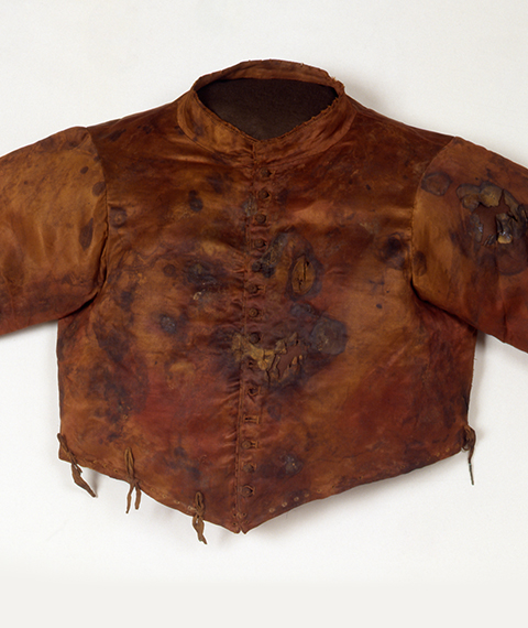 Burial clothes of Cosimo I de’ Medici: Doublet, stockings with codpiece ...