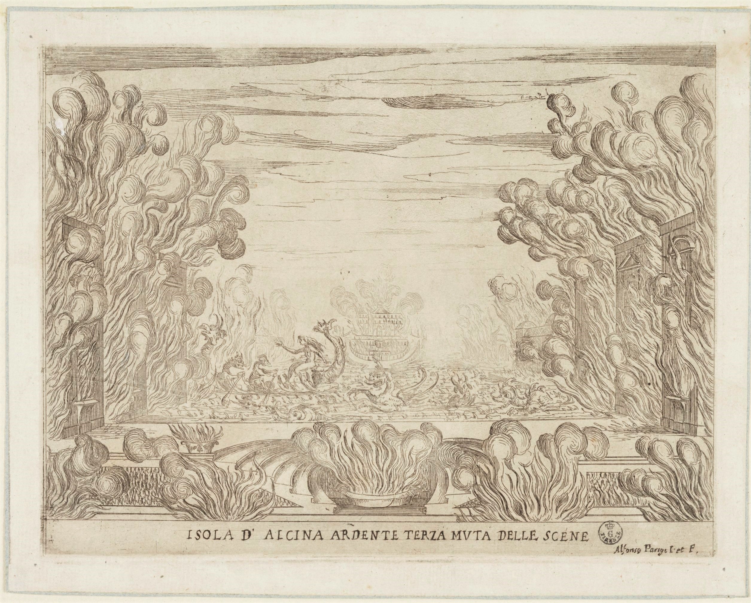 The Liberation of Ruggiero from the island of Alcina. Island of Alcina ...