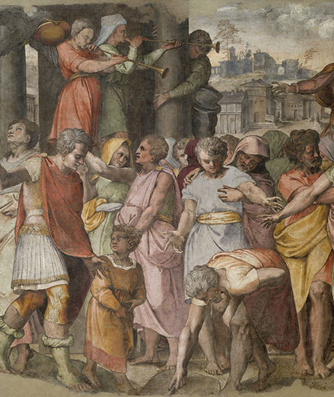 Tarquinio Prisco fonda il tempio di Giove sul Campidoglio, di Perin del ...