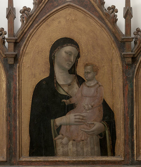 Triptych with Virgin and Child between Saint Matthew the Evangelist and ...