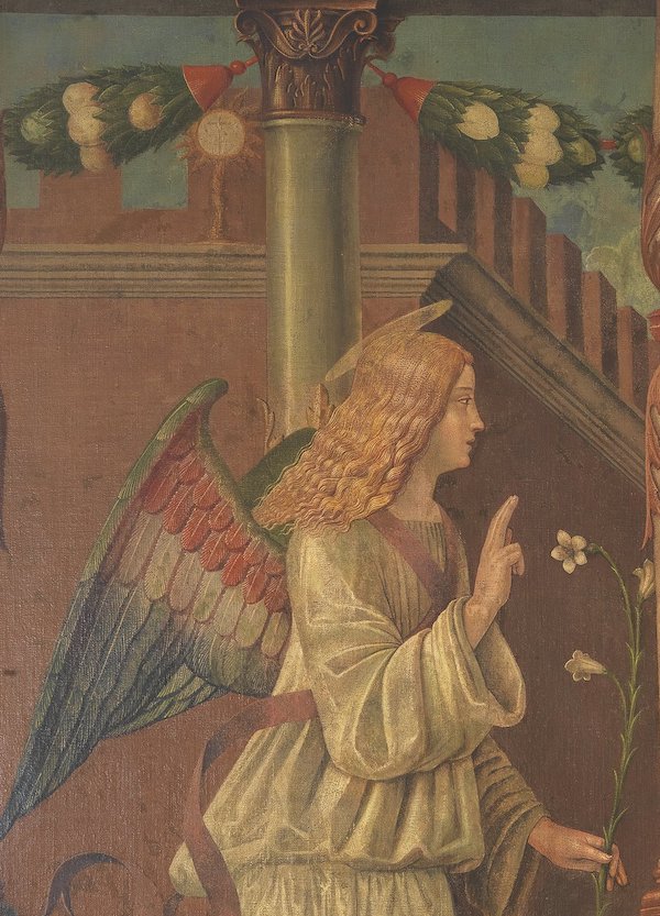 Angel of the Annunciation, Francesco Morone 1495-96 | Artworks | Uffizi ...