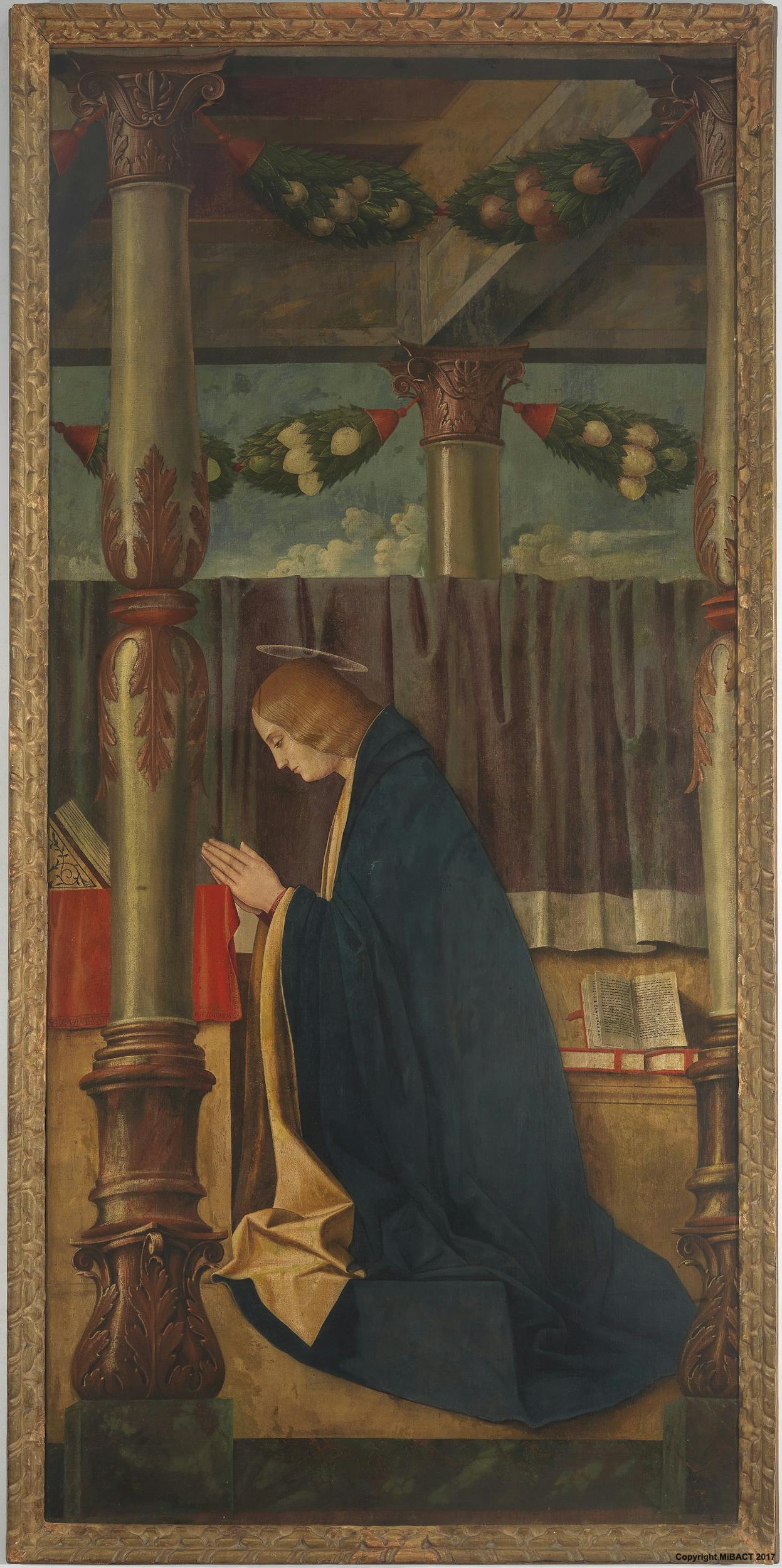 Annunciate Virgin, Francesco Morone 1495-96 | Artworks | Uffizi Galleries Annunciate Virgin, Francesco Morone 1495-96 | Artworks | Uffizi Galleries