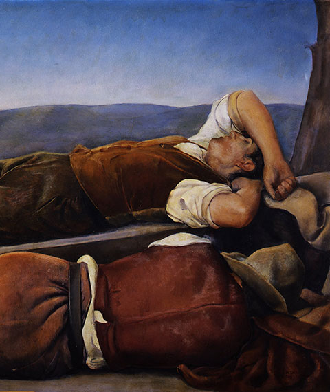 Baccio Maria Bacci, Resting quarrymen at Mount Ceceri, 1925 | Artworks ...