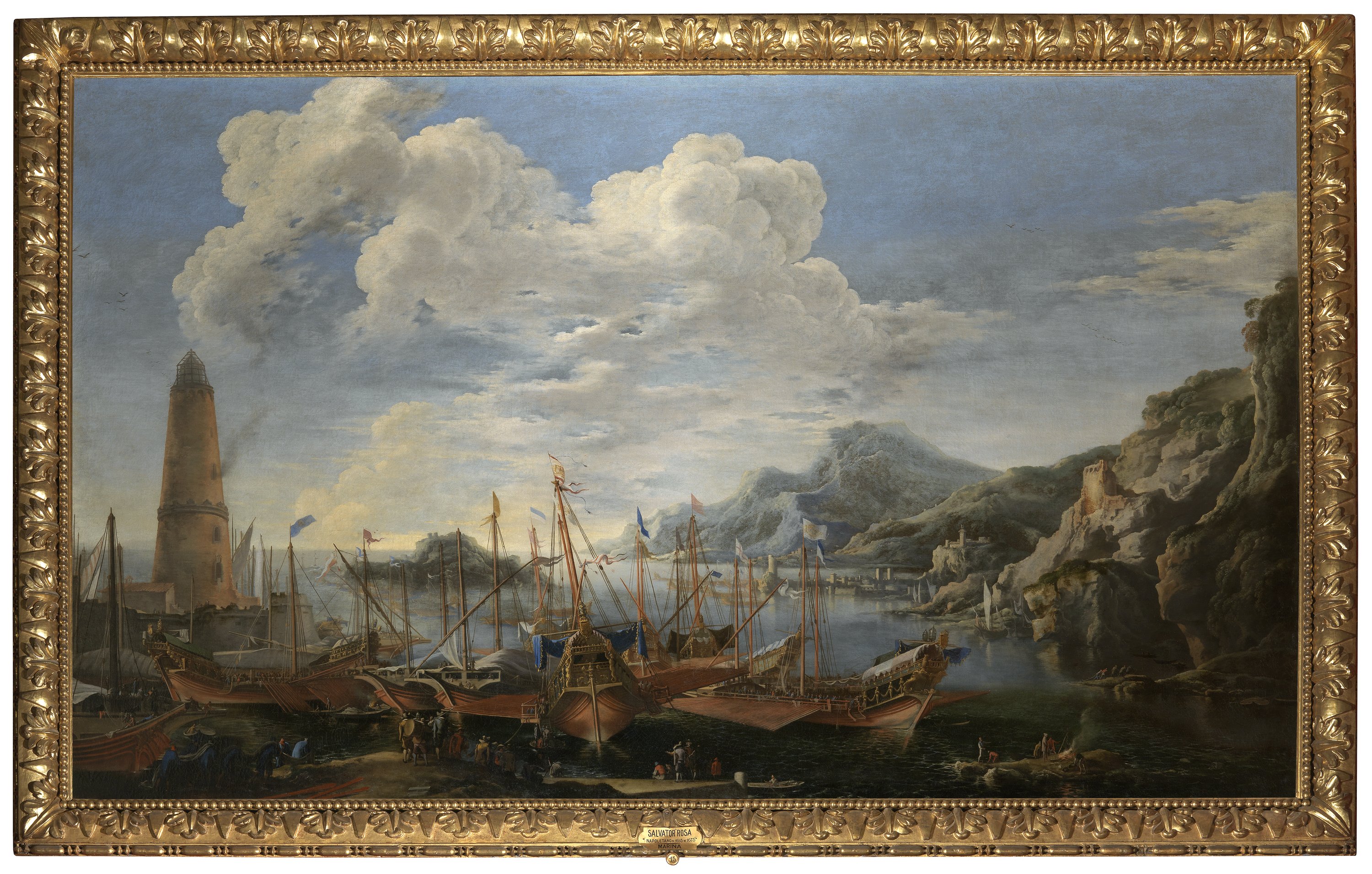 Marina del faro di Salvator Rosa | Opere | Le Gallerie degli Uffizi