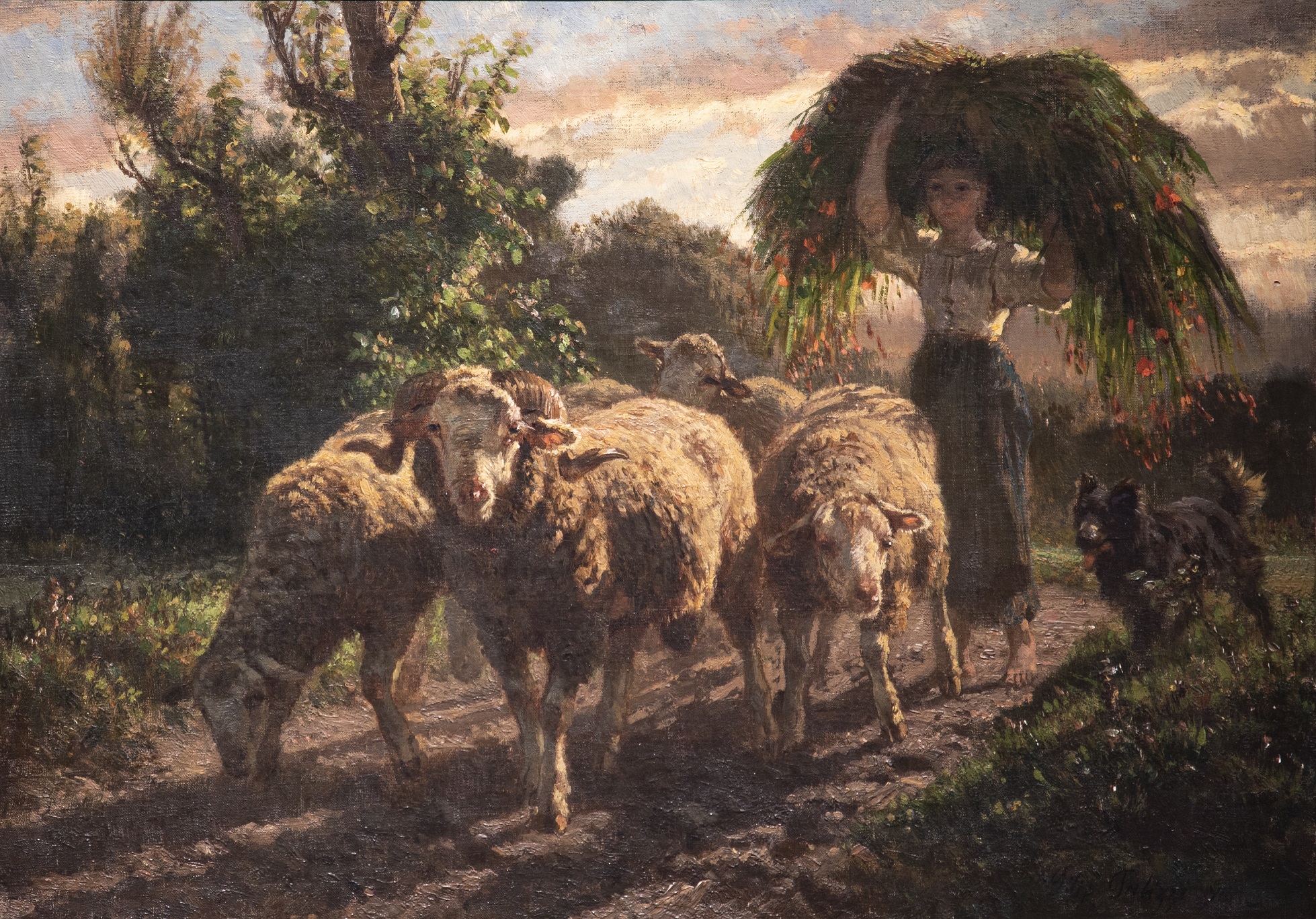 Filippo Palizzi, The Shepherdess | Artworks | Uffizi Galleries