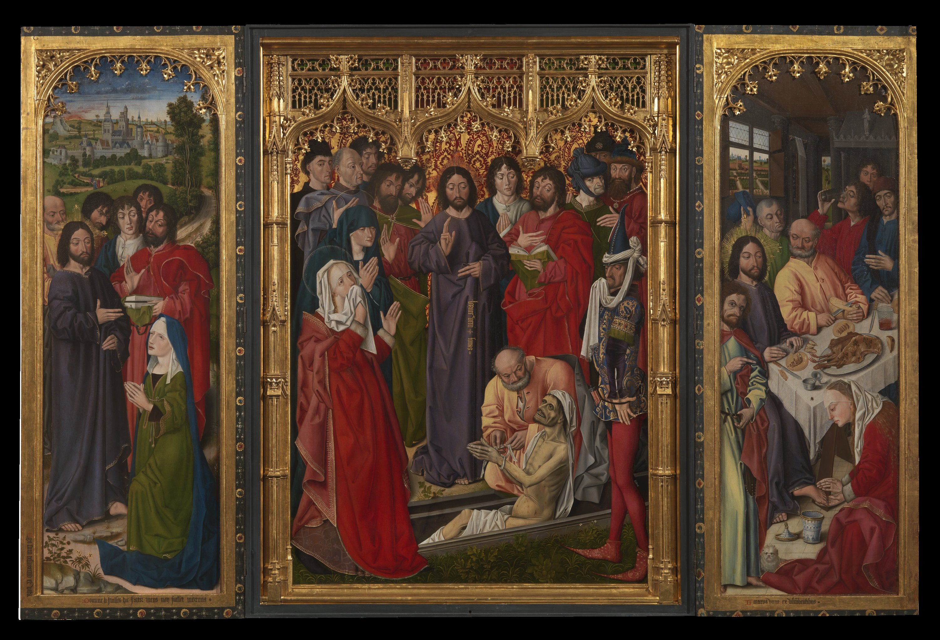 Trittico con episodi della vita di Cristo e Resurrezione di Lazzaro di ...