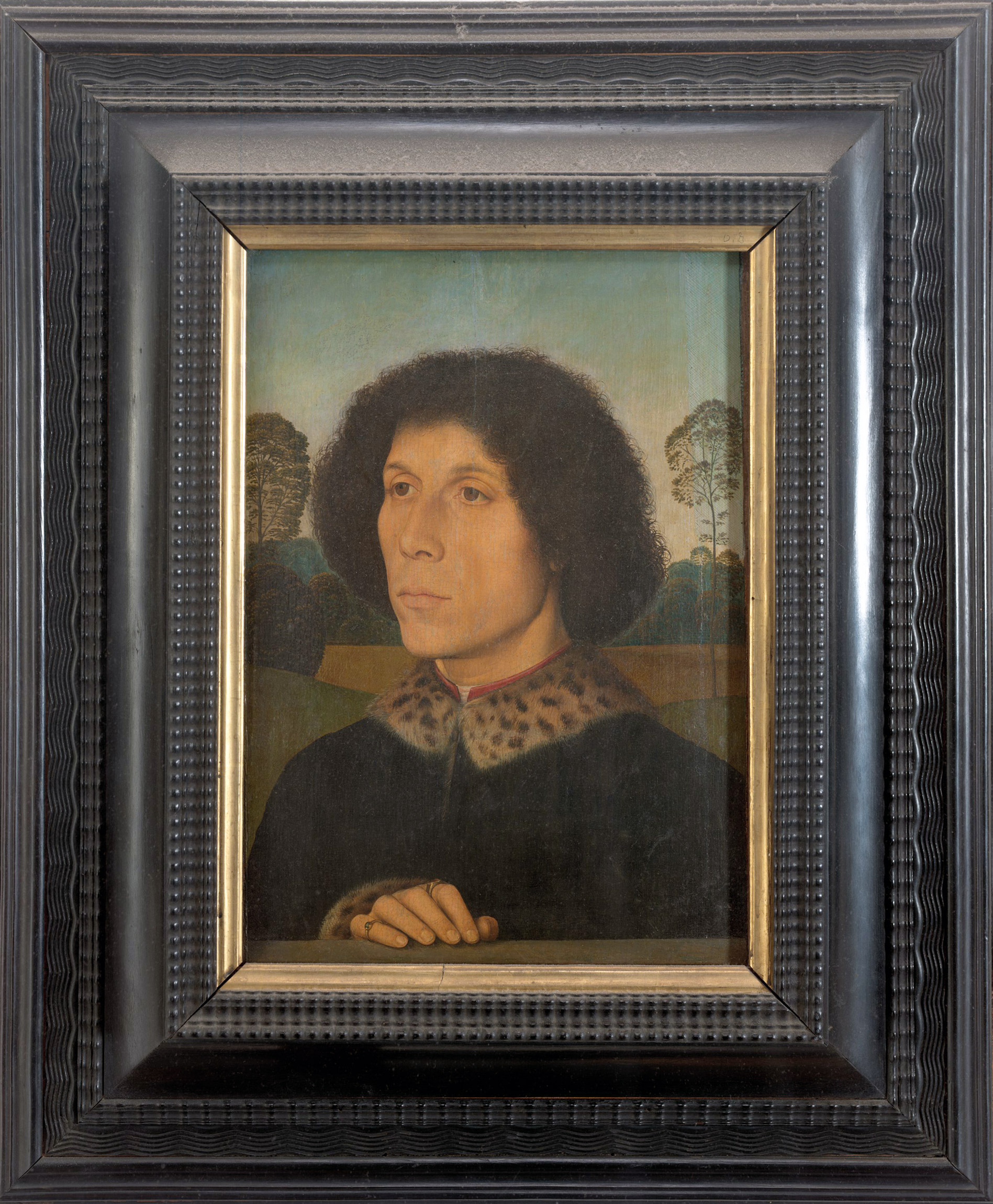 Hans Memling. Portrait of a young man praying from the Thyssen ...