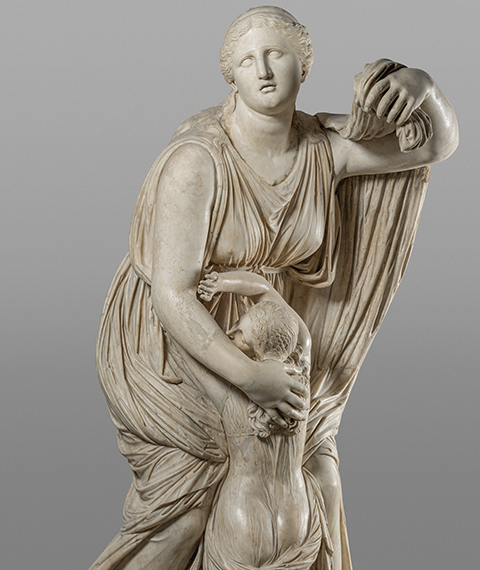 Niobe with her younger daughter | Artworks | Uffizi Galleries