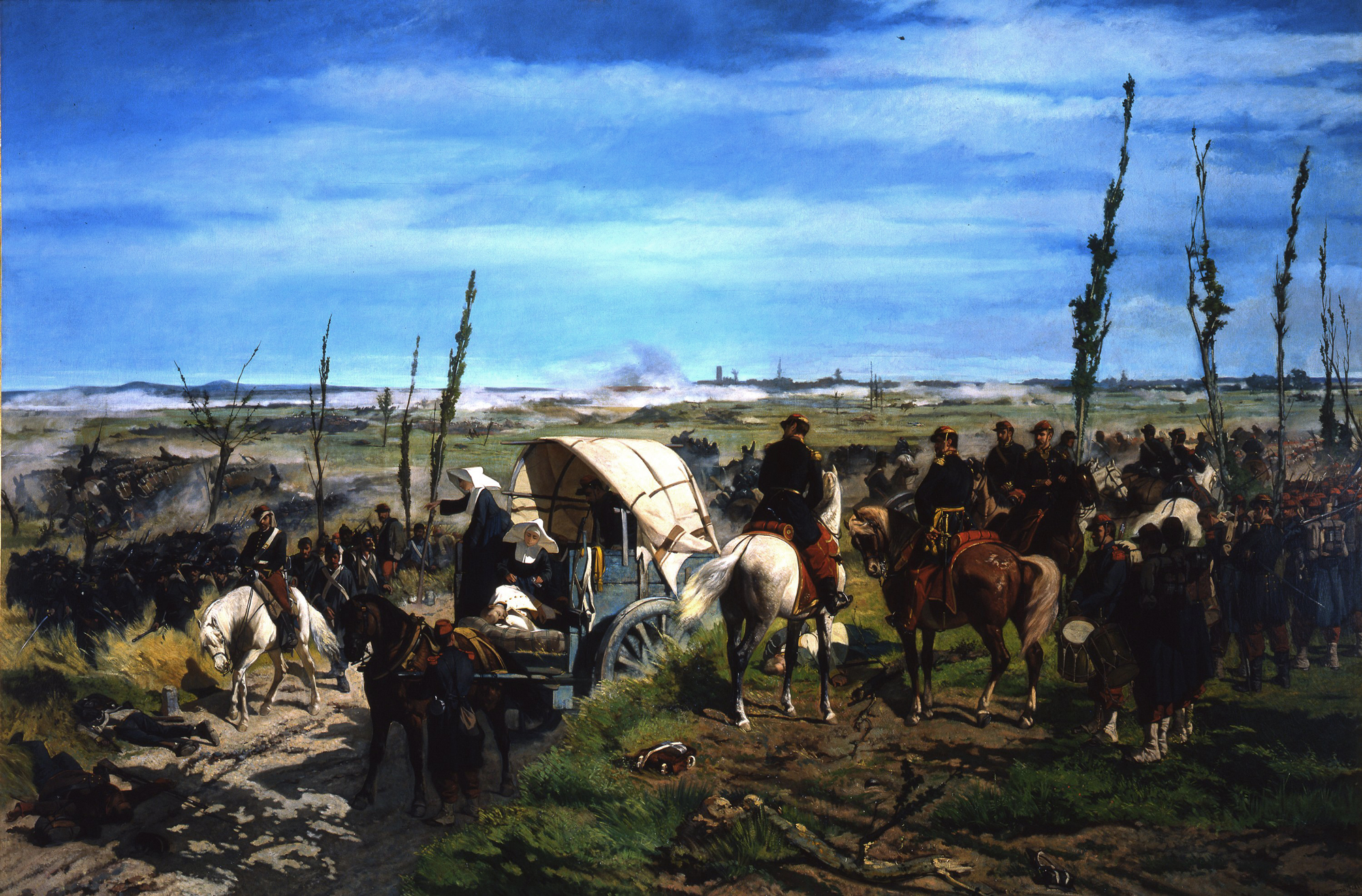 Il campo italiano dopo la battaglia di Magenta di Giovanni Fattori ...