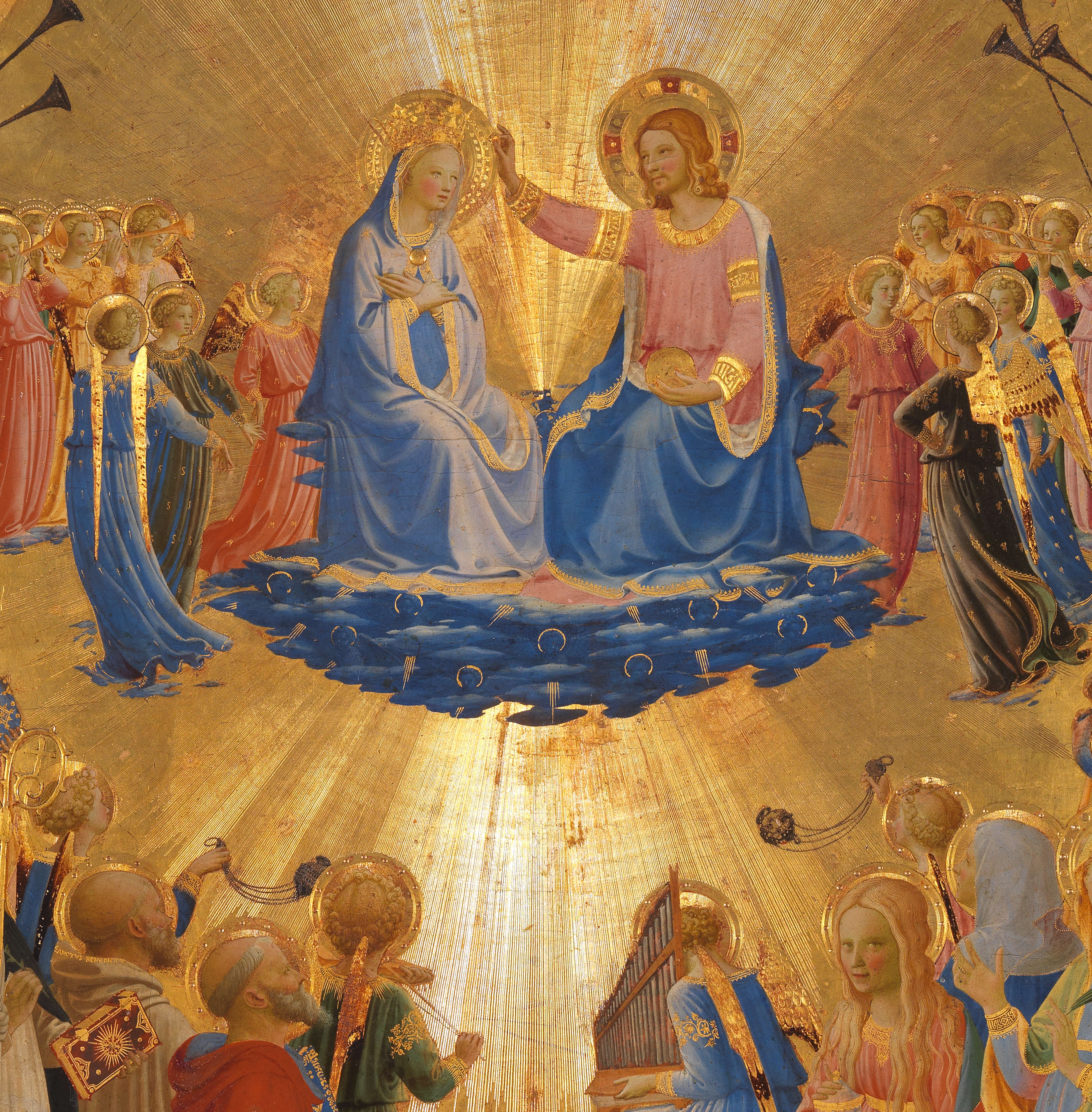 Glorification of Mary by Fra' Giovanni Angelico known as Beato Angelico ...